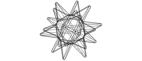 Wireframe Shape Great Stellated Dodecahedron 3d Print Model By Mranycad