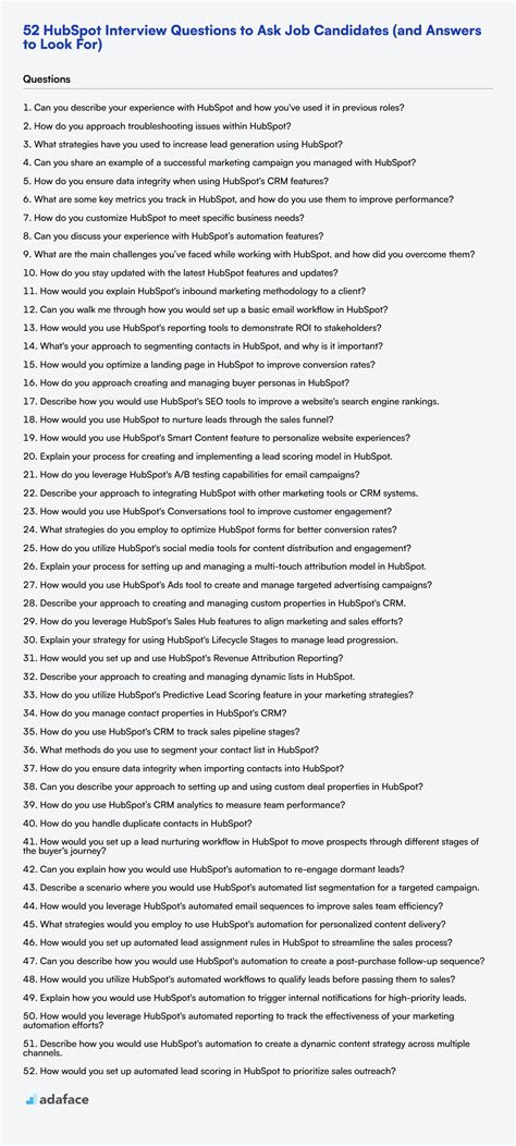 52 Hubspot Interview Questions Adaface