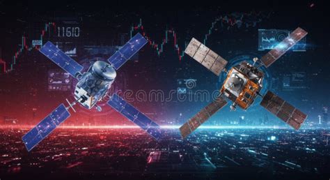 Ai Generated Satellite Network Stock Illustration Illustration Of Future Technology 376137418