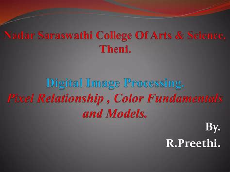 Digital Image Processing Pptx Computing Technology And Computing