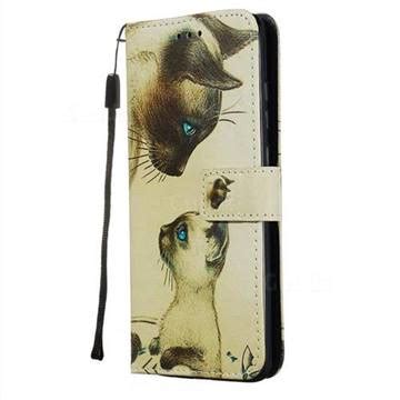 Cat Confrontation Matte Leather Wallet Phone Case For Mi Xiaomi Redmi Note Pro Xiaomi Redmi