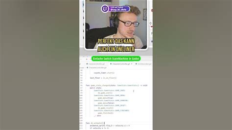 Livecoding 💡 Mini Statemachine Godot Unity Statemachine