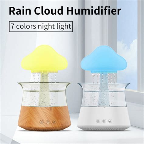 Cge Adl Ch06 Rain Cloud Humidifier With 7 Colours Led Lights Snuggling