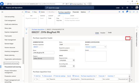 Techno Functional Series Part 6 Create And Submit A Purchase Requisition