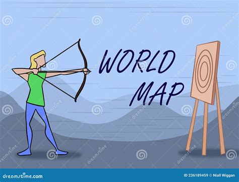 Sign Displaying World Map Internet Concept A Diagrammatic Representation Of The Surface Of The