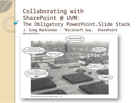 Pptx Collaborating With Sharepoint Uvm The Obligatory Powerpoint