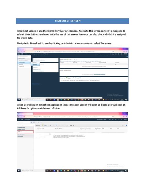 user manual timesheet submission pdf