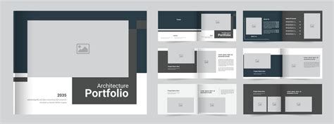 Modern Architecture Portfolio Landscape Template 37230757 Vector Art At