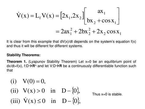 PPT Slotine And Li Applied Nonlinear Control PowerPoint Presentation ID