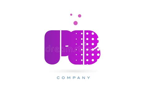 Fb F B Pink Dots Letter Logo Alphabet Icon Stock Vector Illustration Of Creative Logo