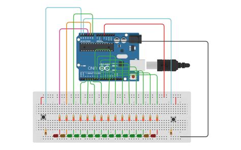 Circuit Design Ping Pong Arduino Final Octavo Tinkercad
