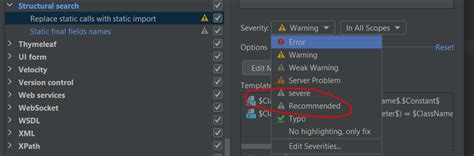 structurally replace with static import ides support intellij