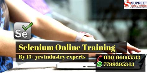 Bestseleniumtraininginstituteinhyderabad By 15 Yrs Of Real Time