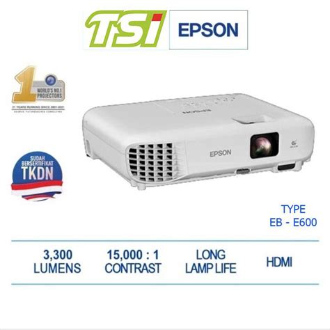 Proyektor Epson Eb E600