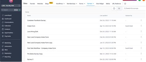 Forms Survey Builder Create Custom Surveys LANA Software