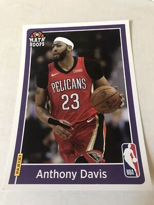 2019 Panini Math Hoops 5x7 Nba Card Rare Anthony Davis Pelicans Qty Ebay