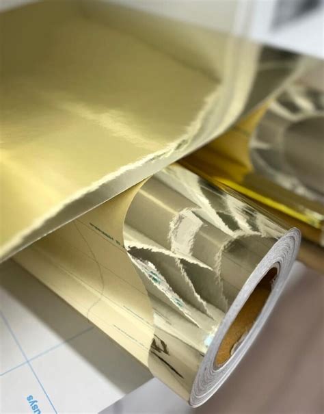 Vinilo Dorado Oro Espejo 30cm Advantus