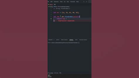Understanding Find Index Method In Javascript Ytshorts