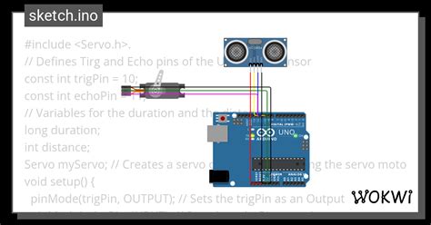 Sonar Scanner Ultrasonic Wokwi Esp32 Stm32 Arduino Simulator