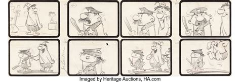 The Flintstones The Swimming Pool Rare Fred Flintstone And Policeman