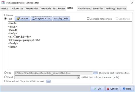 Adding HTML Code To Email Blasts FMS Inc