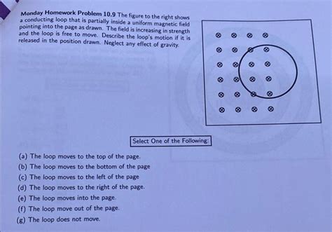 Solved Monday Homework Problem The Figure To The Right Chegg Com