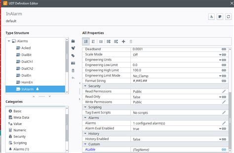 add instance description to an alarm udt ignition inductive