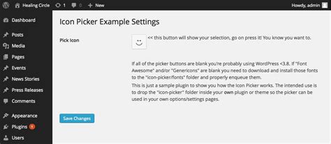 Github Kmhcreativeicon Picker A Jquery Plugin To Make Picking Icon Fonts In Wordpress A Breeze