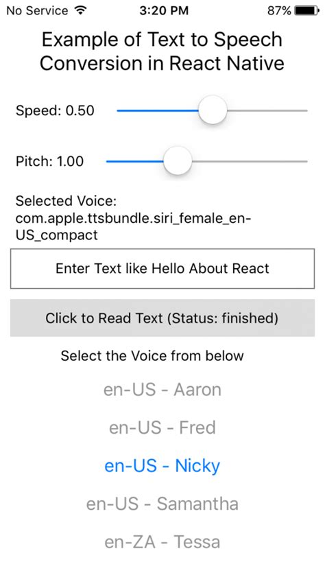 Text To Speech Conversion With Natural Voices In React Native