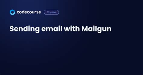 Sending Email With Mailgun