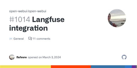 Langfuse integration · open-webui open-webui · Discussion #1014 · GitHub