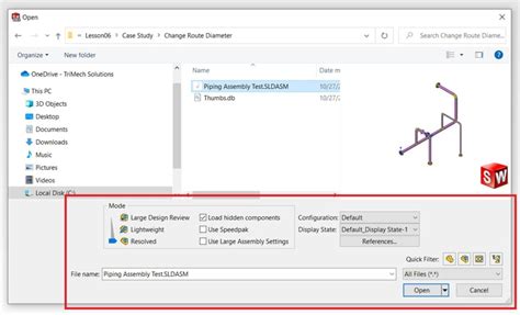 Tips For Using The SOLIDWORKS File Open Window