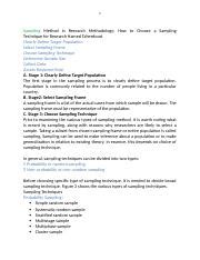 Sampling Method In Research Methodology From Net Docx 1 Sampling Method In Research
