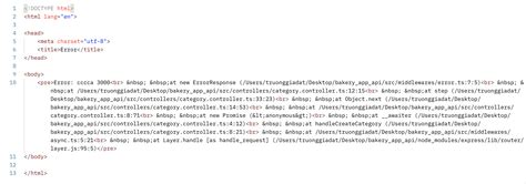 Nodejs Custom Error Response Not Working In Nodejs Written In