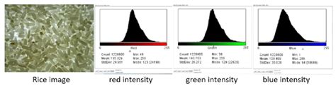 Measurement Of Color Intensity Value Of Rice Download Scientific Diagram
