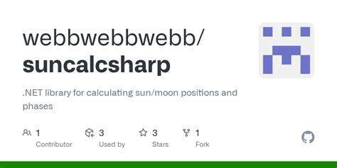 suncalcsharp src suncalcsharp suncalcsharp csproj dotsettings at master · webbwebbwebb