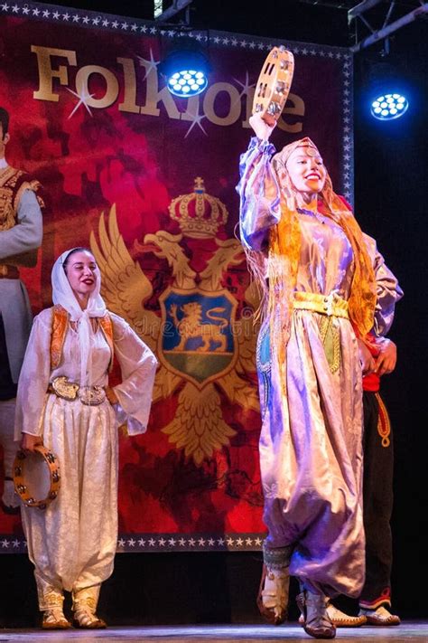 Classical Balkan Songs And Dance Montenegro Folklore Editorial Stock