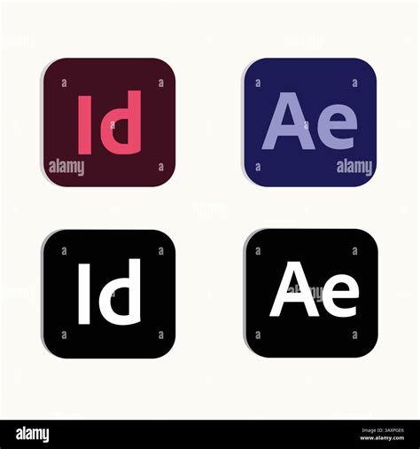 Adobe Indesign Software Stock Vector Images Alamy