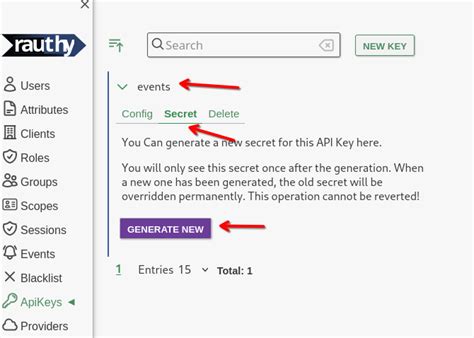 Api Keys Rauthy Documentation