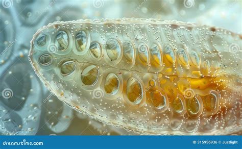 A Closeup Of A Nematode Egg Showcasing Its Smooth Oval Shape And The Delicate Surface Patterns