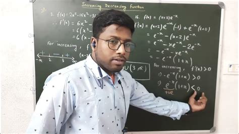 Increasing Decreasing Function Youtube
