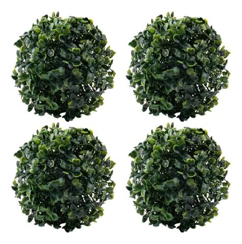 Framendino Paquete De 4 Bolas De Topiario De Plantas Artifi Envío Gratis