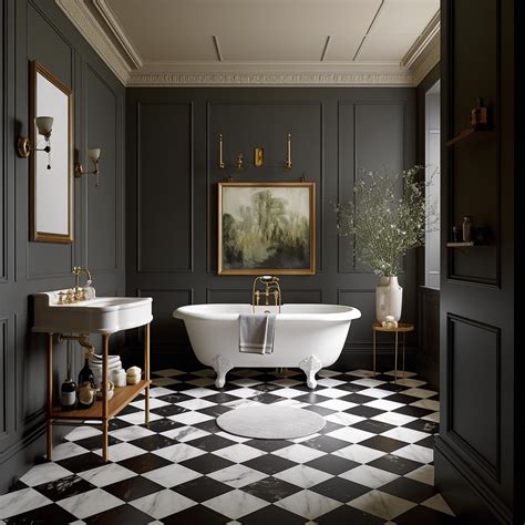Black And White Marble Bathroom Ideas
