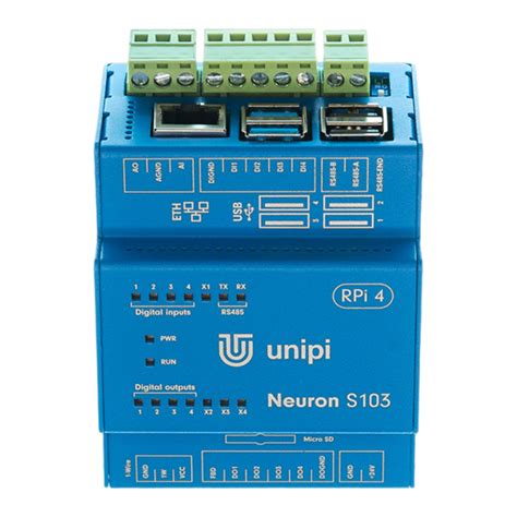 unipi technology neuron technical information pdf download manualslib