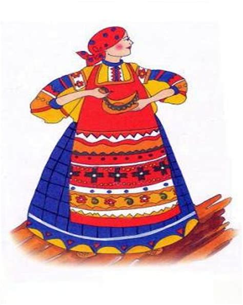 Russian traditional costume from Kursk Province. A postcard from the ...