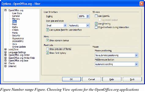 Openoffice Writer View Options