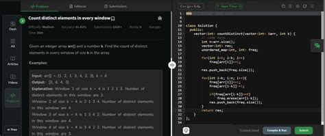 100daysofcode 100daysofcode slidingwindow hashmap gfg… disha jain