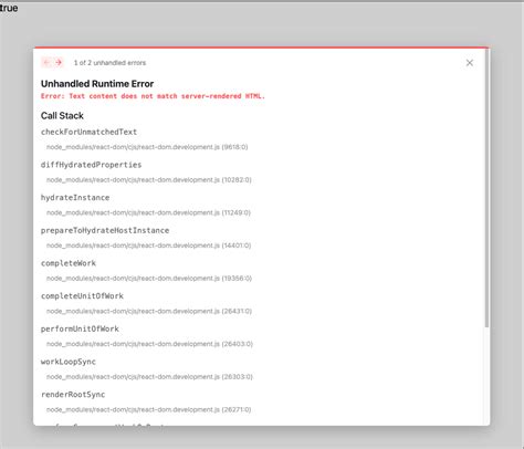 Hydration Mismatch After Ssr Using Usemediaquery · Issue 1230
