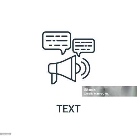 Ilustración De Vector De Icono De Texto De La Colección De Anuncios Ilustración De Vector De