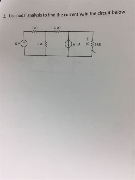 Solved 1 Use Loop Analysis To Find The Current Lo In The